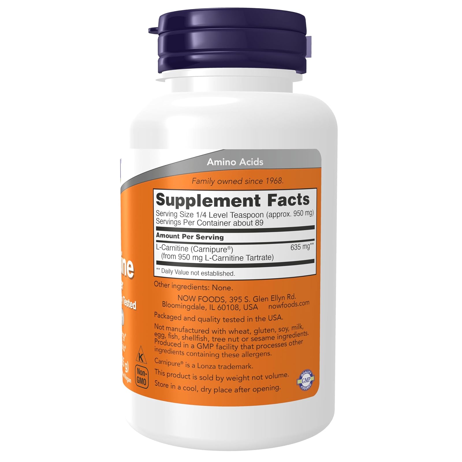 NOW Foods l-carnitine supplement