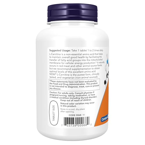 NOW Foods l-carnitine tablets