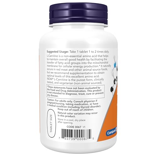 NOW Foods l-carnitine tablets
