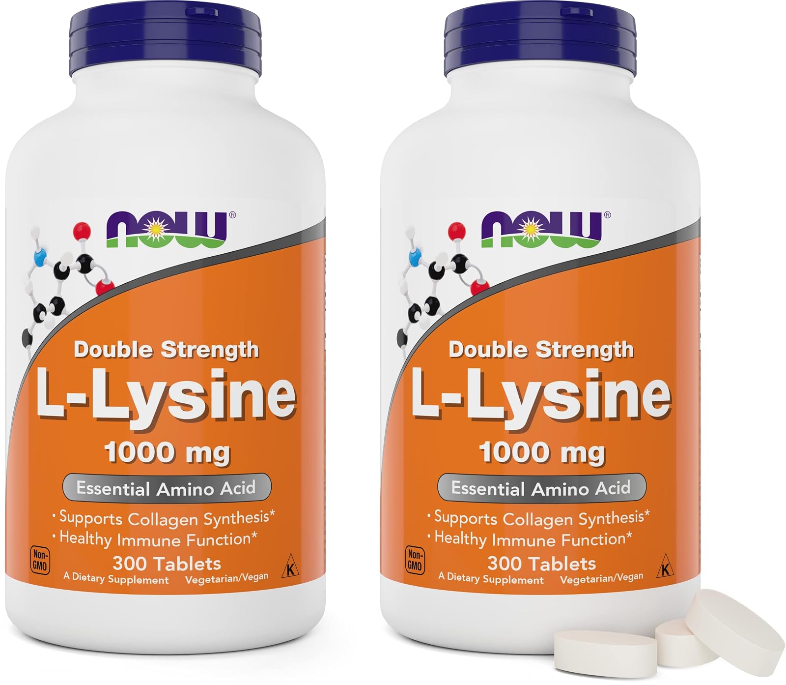 NOW Foods l-lysine 1000 mg tablets