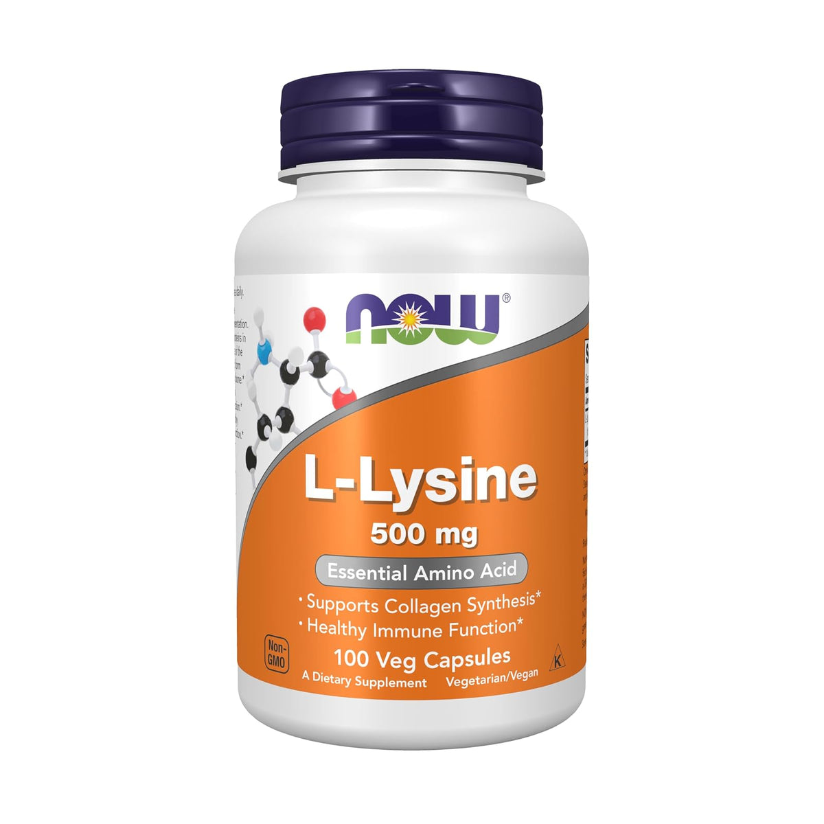 NOW Foods L-Lysine 500 mg capsules