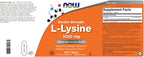 Now Foods l-lysine for skin health