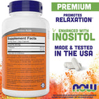 NOW Foods l-theanine 200 mg supplement