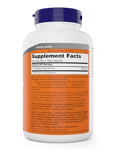 Now Foods L-Tyrosine benefits