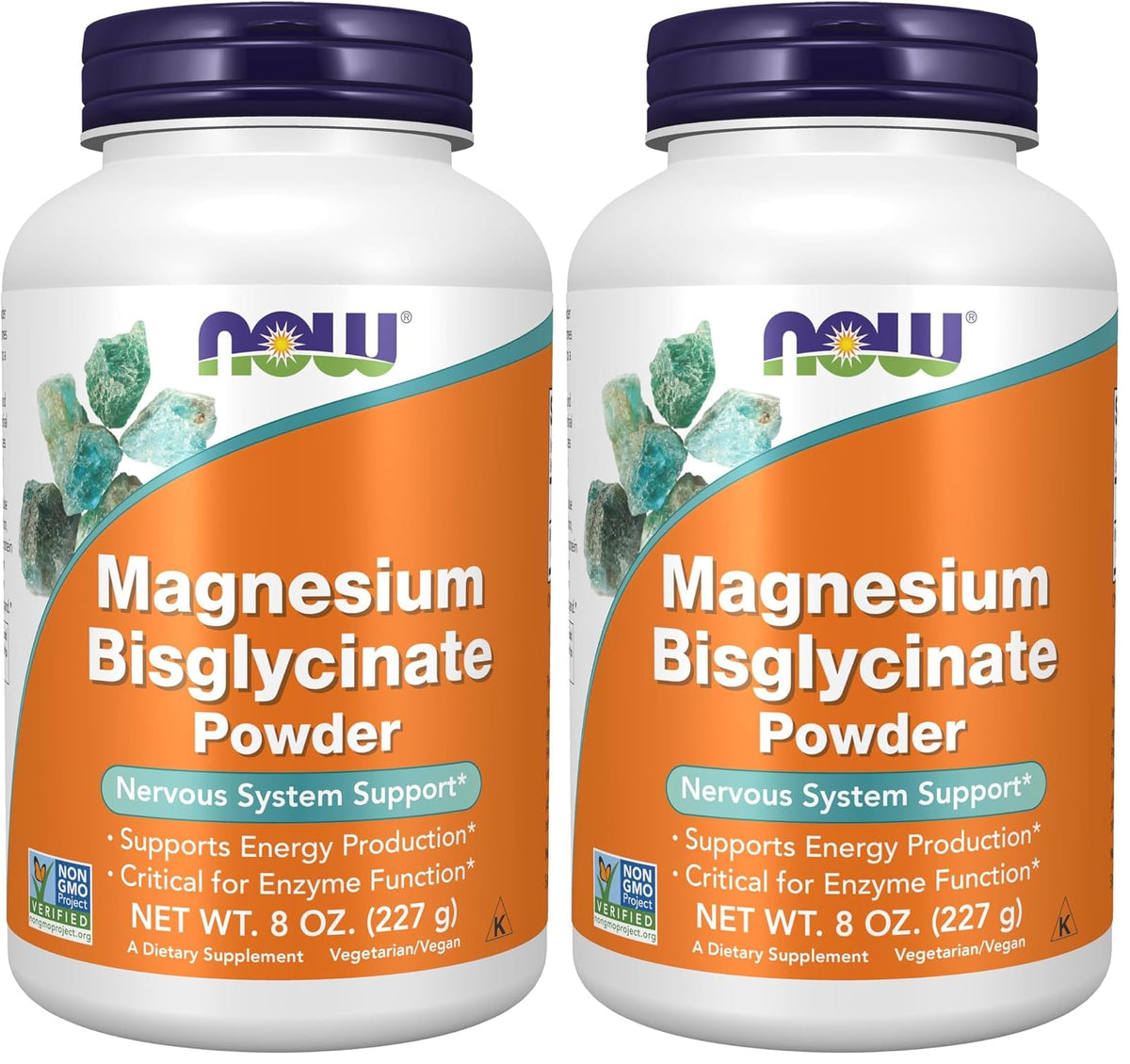 NOW Foods Magnesium Bisglycinate powder supplement