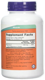 Now Foods magnesium citrate capsules