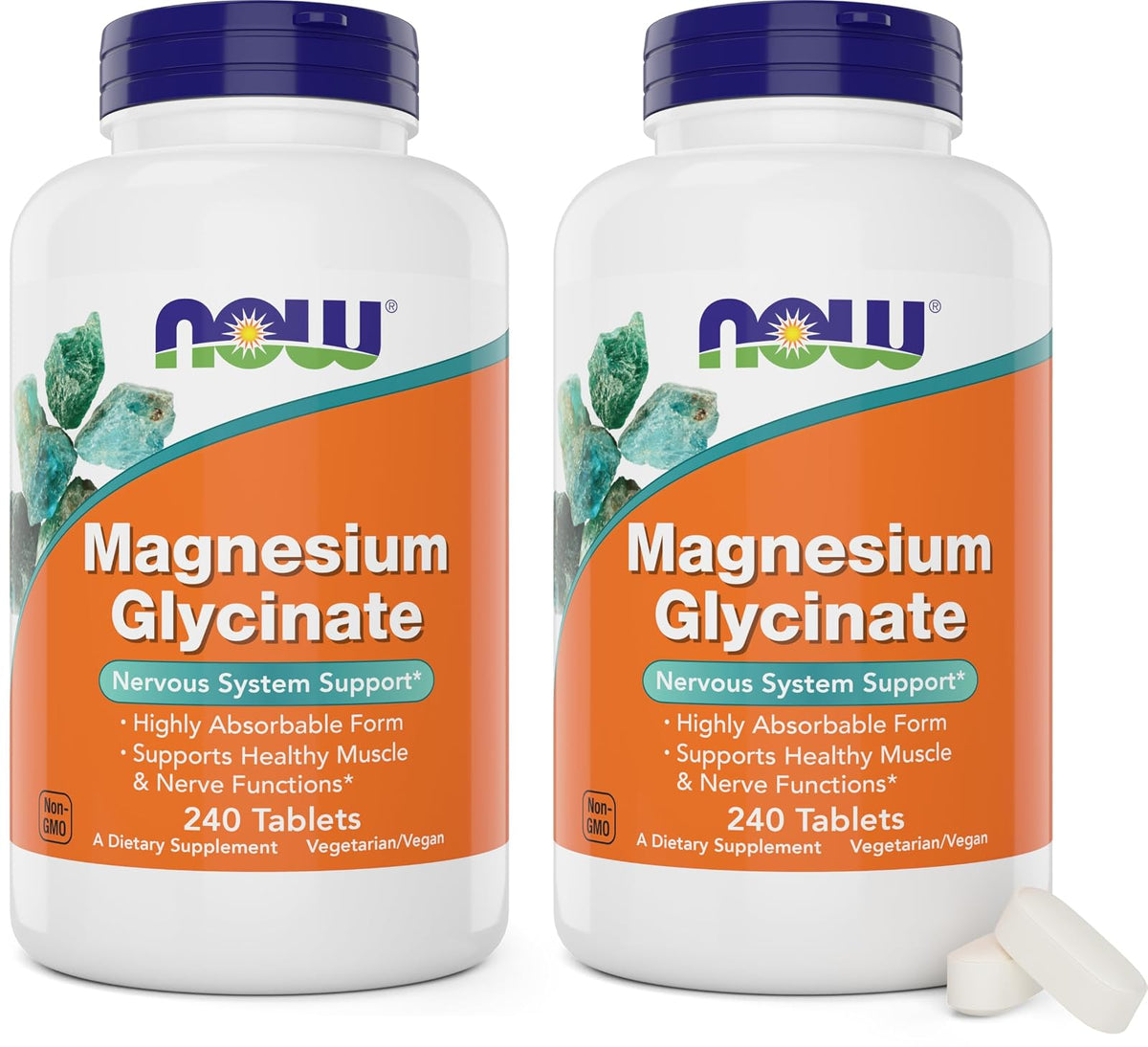 Now Foods magnesium glycinate tablets