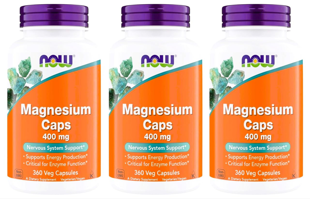 NOW Foods magnesium supplement capsules