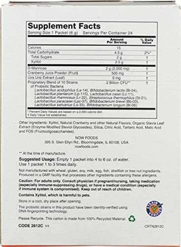 Now Foods Mannose for urinary health