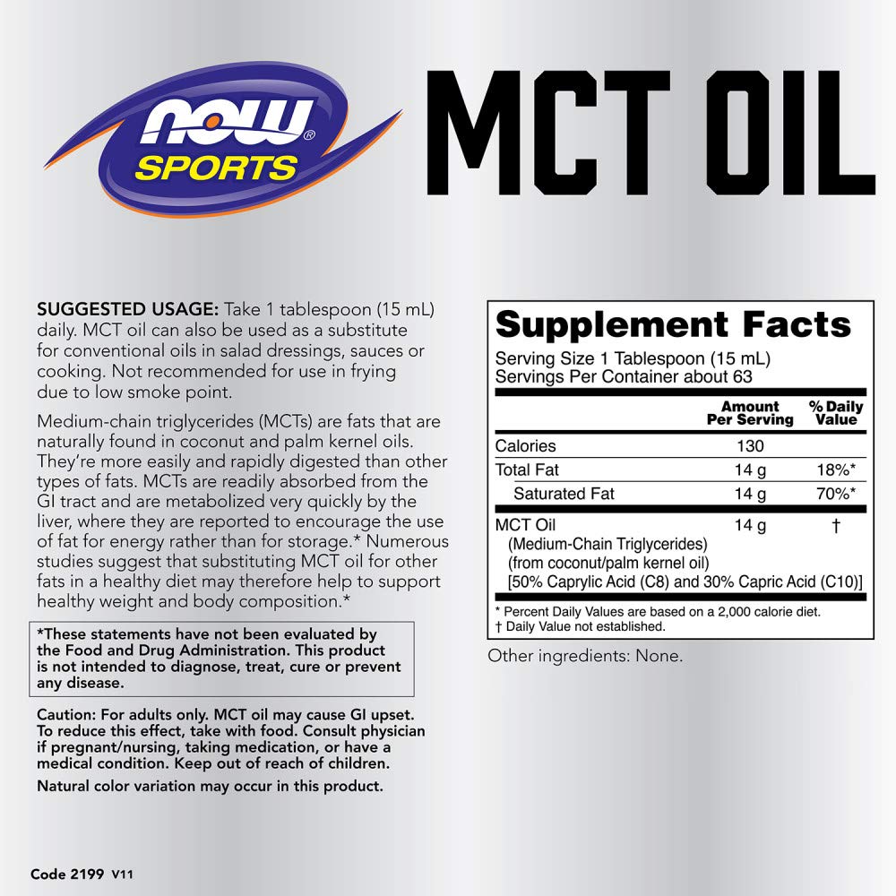 NOW Foods mct oil 32 fl oz