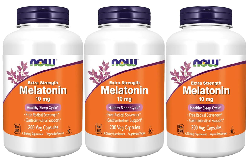 NOW Foods melatonin extra strength capsules