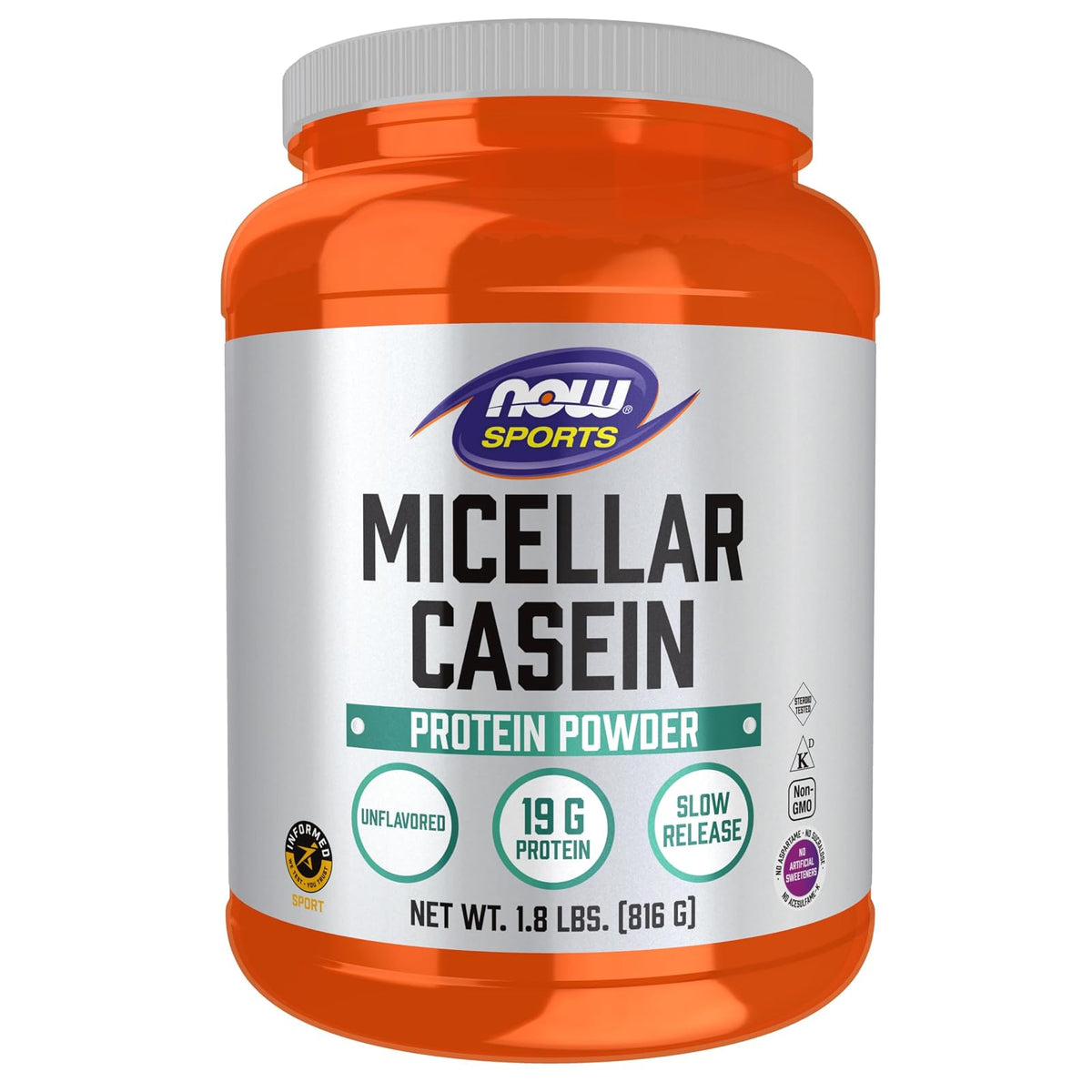 NOW Foods micellar casein protein powder