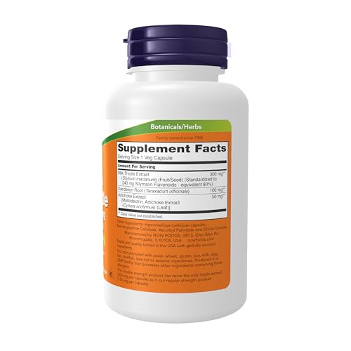 NOW Foods milk thistle capsules