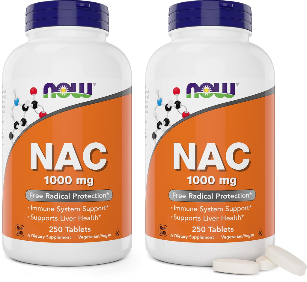 NOW Foods NAC 1000 mg tablets
