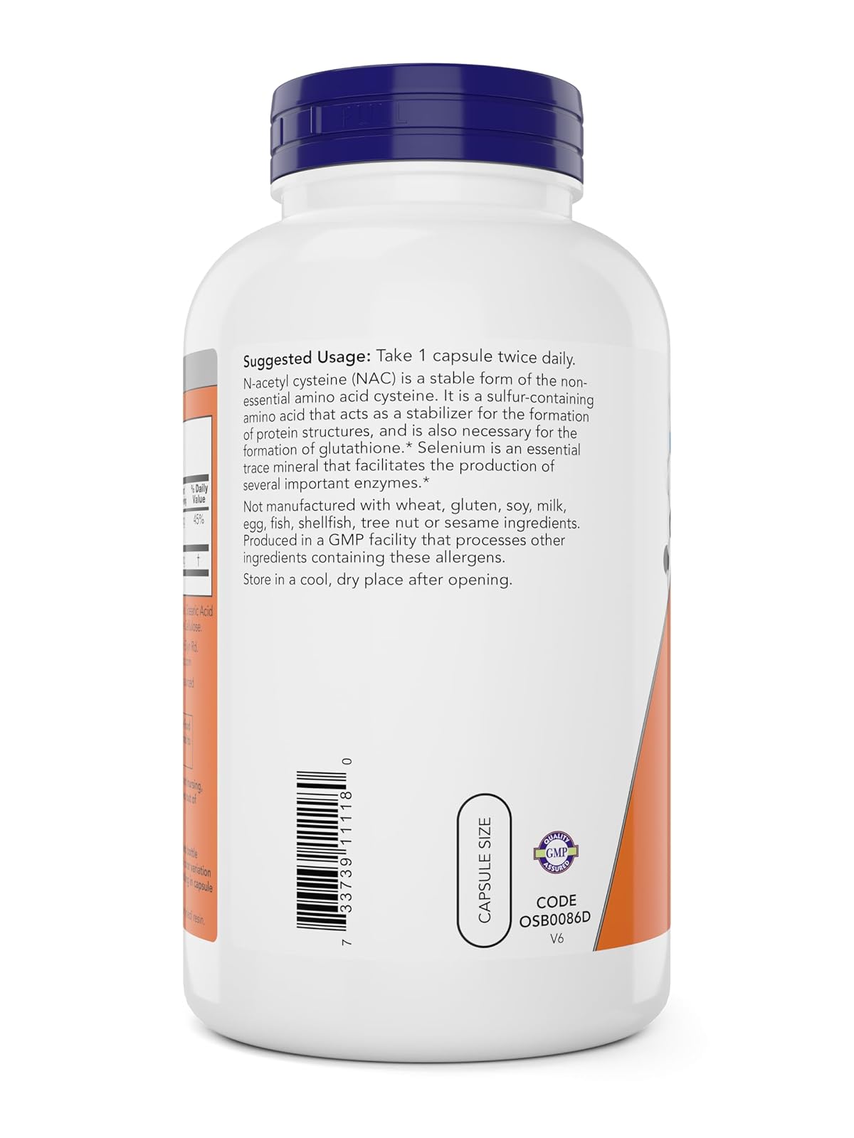 NOW Foods NAC for antioxidant support