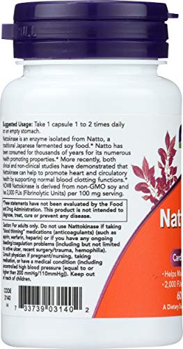 NOW Foods Nattokinase for daily nutrition