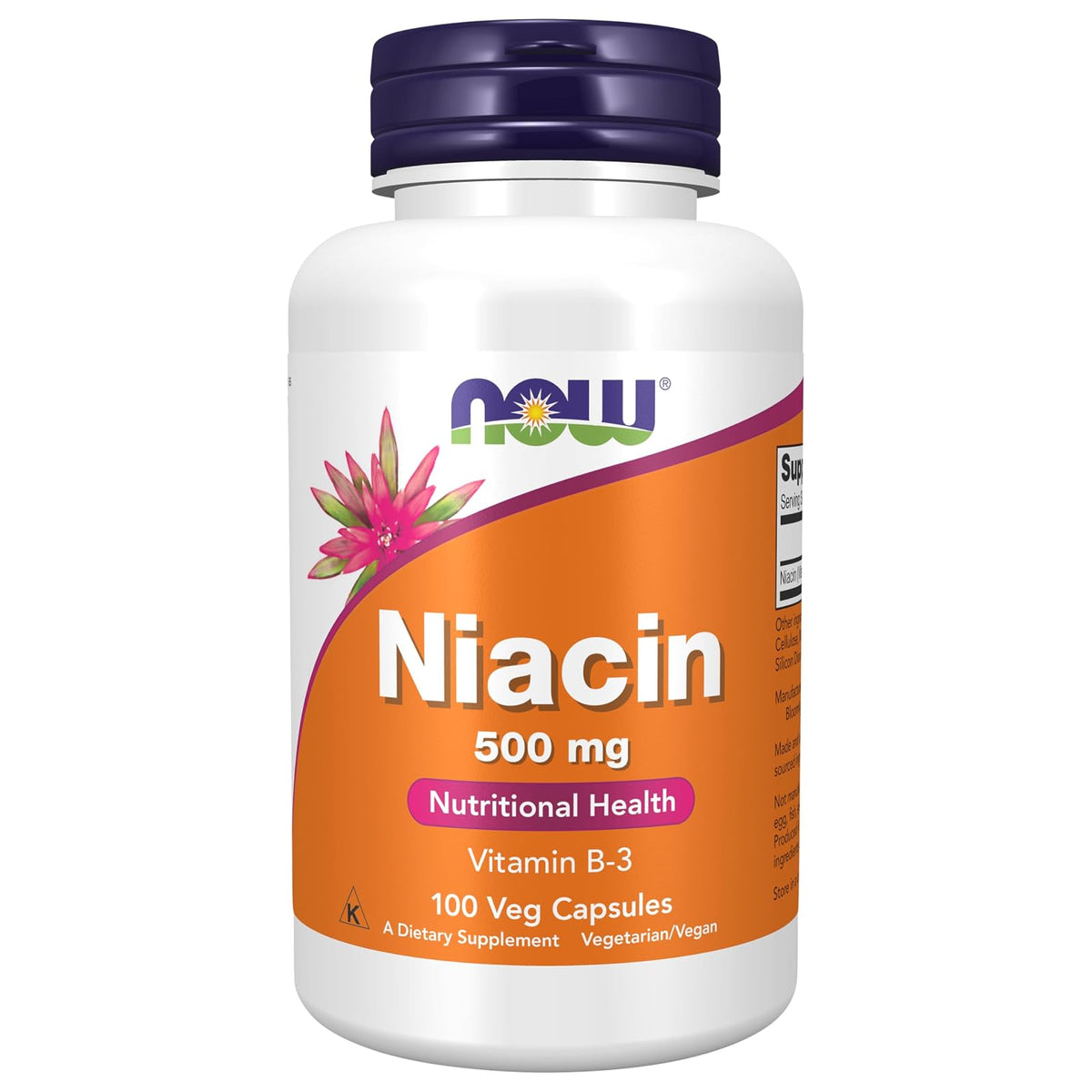 NOW Foods Niacin 500 mg capsules