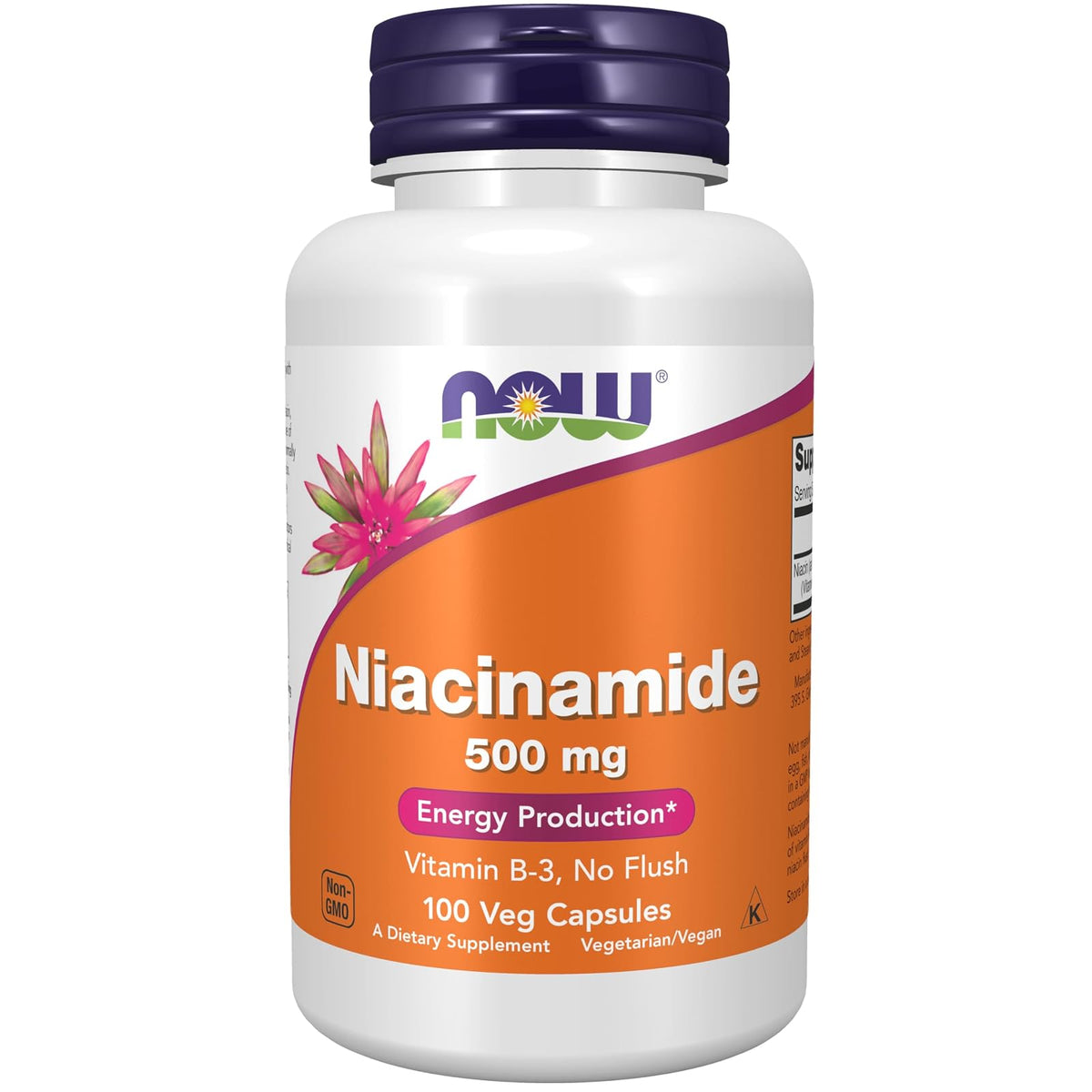 NOW Foods Niacinamide 500 mg capsules