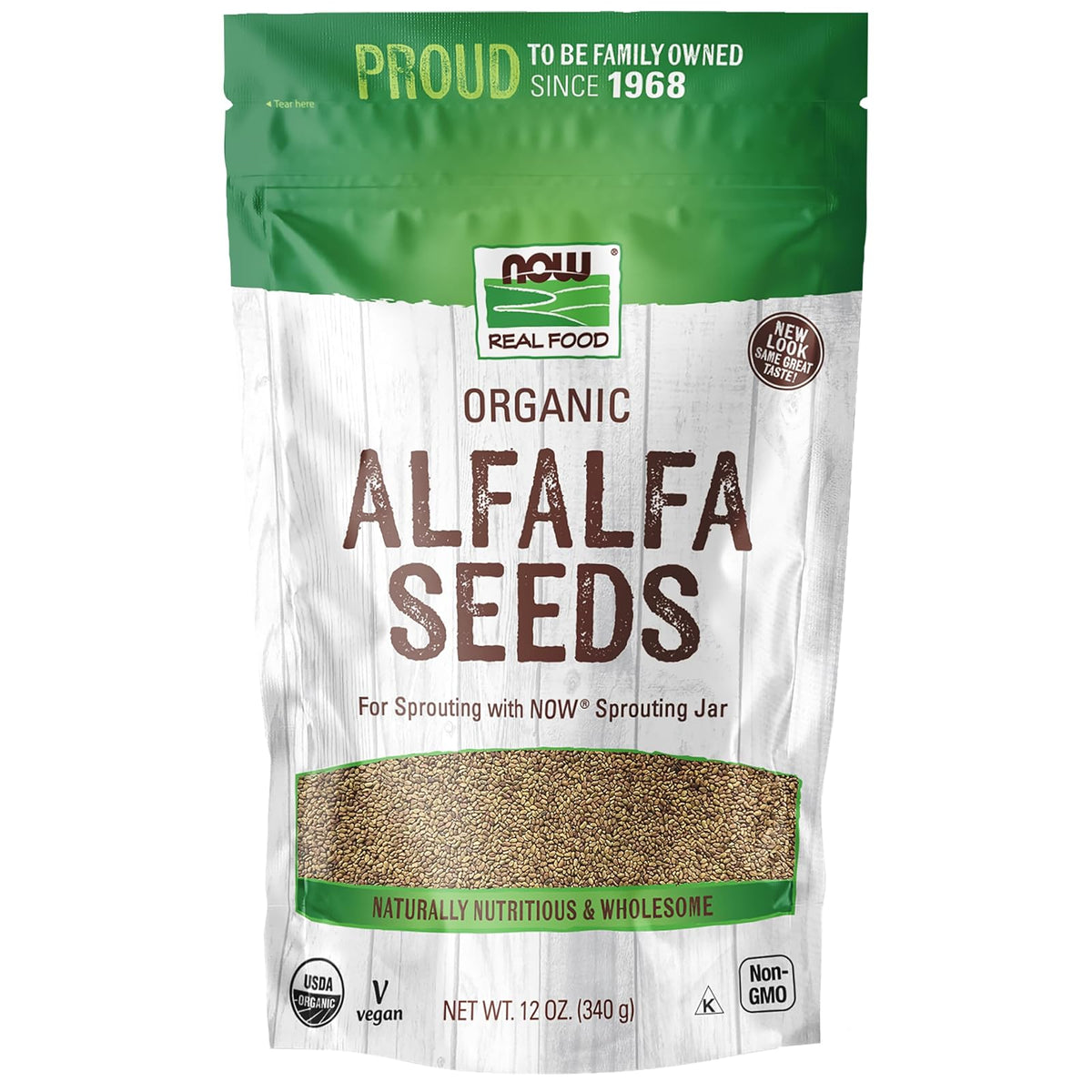 NOW Foods organic alfalfa seeds nutrition