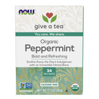 NOW Foods organic peppermint tea bags