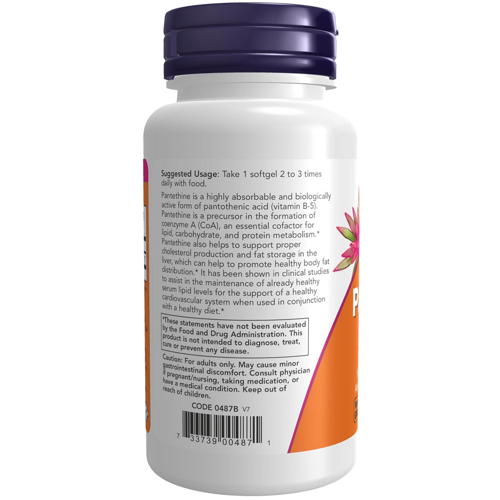 NOW Foods Pantethine supports cardiovascular health