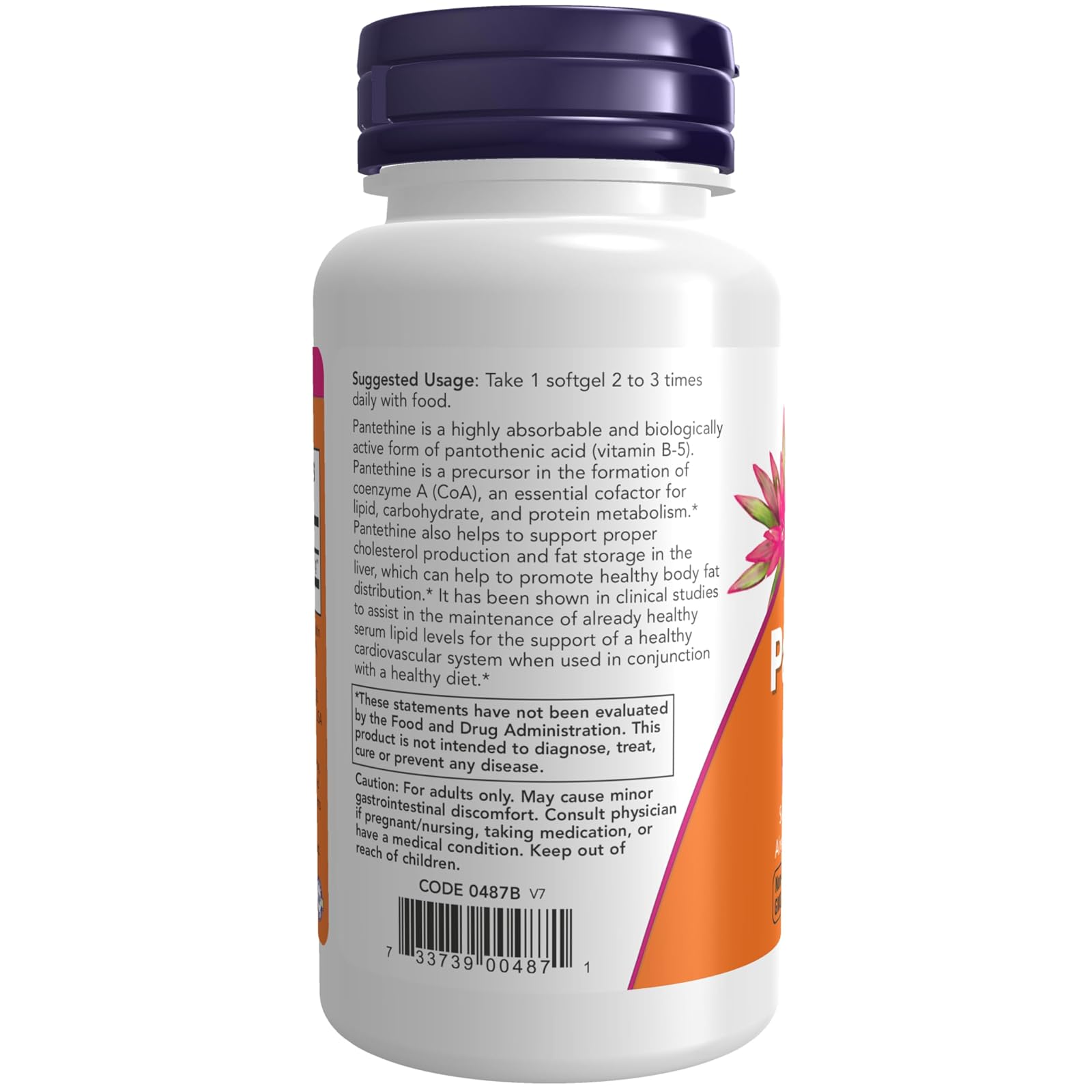NOW Foods Pantethine supports cardiovascular health