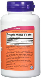 NOW Foods Pantethine supports healthy metabolism
