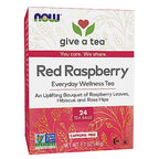 NOW Foods raspberry herbal tea bags