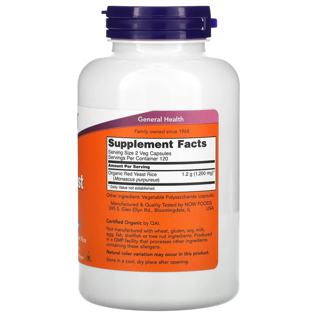 NOW Foods red yeast rice capsules