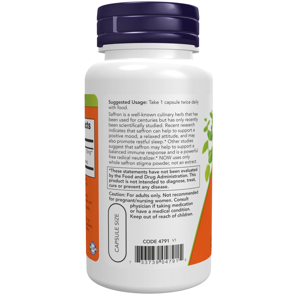 NOW Foods saffron for emotional balance