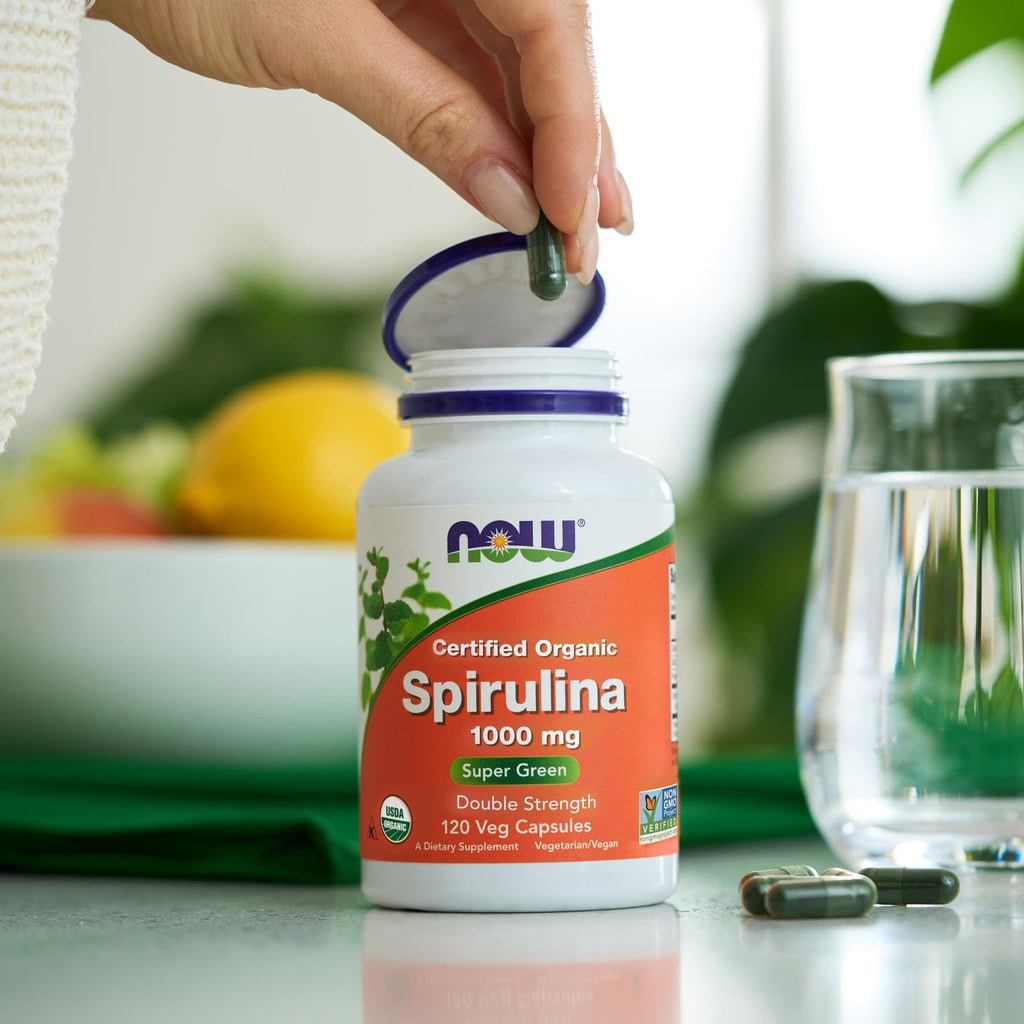 NOW Foods spirulina for healthy metabolism