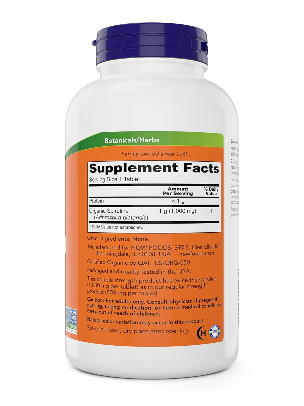 NOW Foods spirulina for immune support