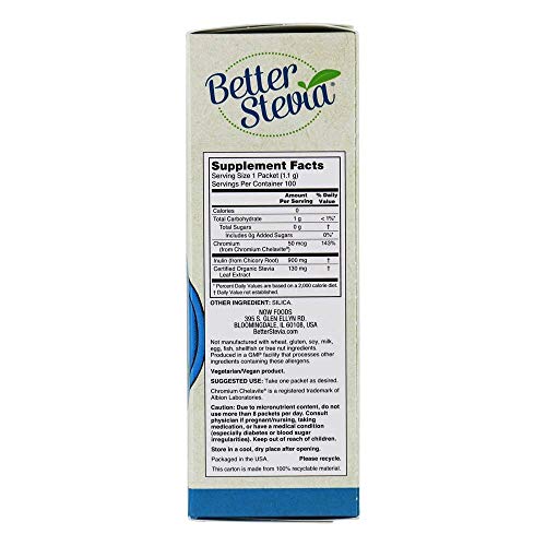 NOW Foods stevia balance benefits