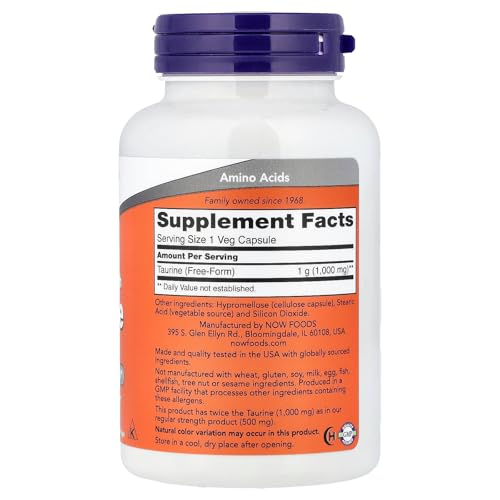 NOW Foods taurine for heart health