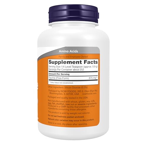 NOW Foods taurine supplement benefits