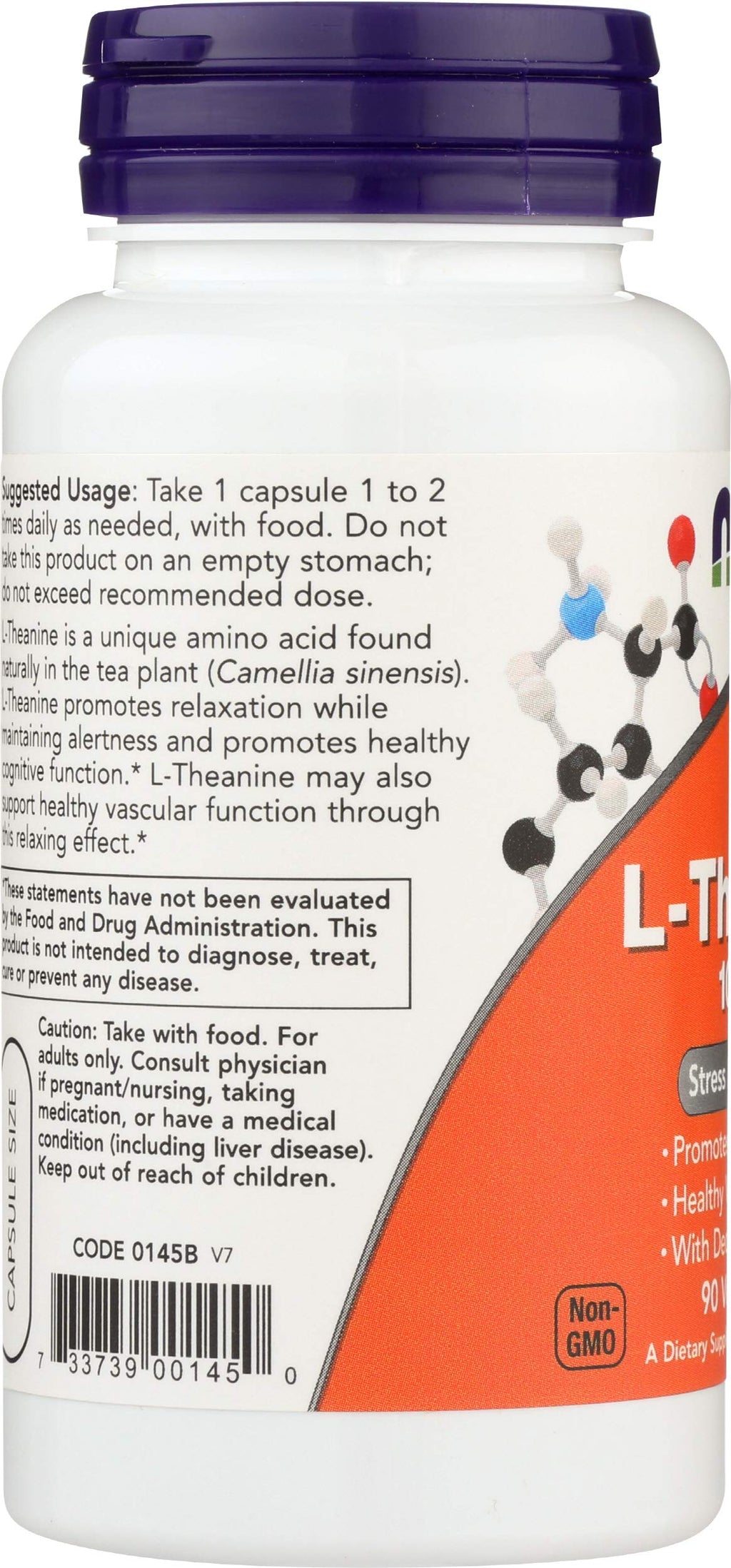 NOW FOODS Theanine for mood enhancement