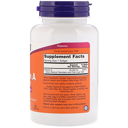 now foods vitamin a 25000 iu