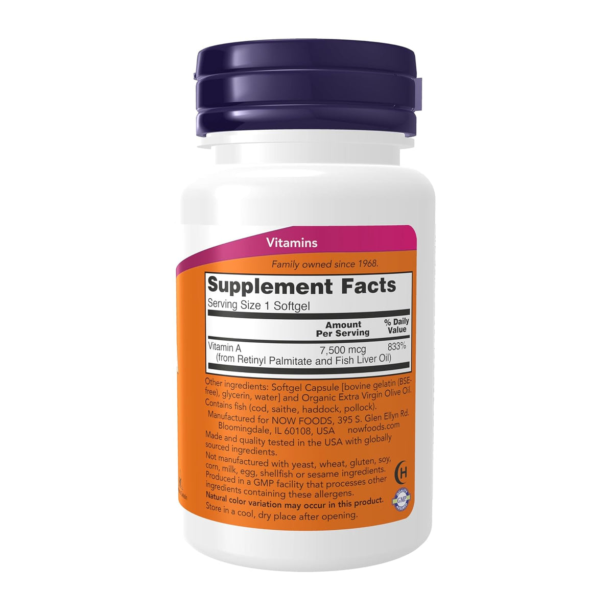 NOW Foods vitamin A softgels