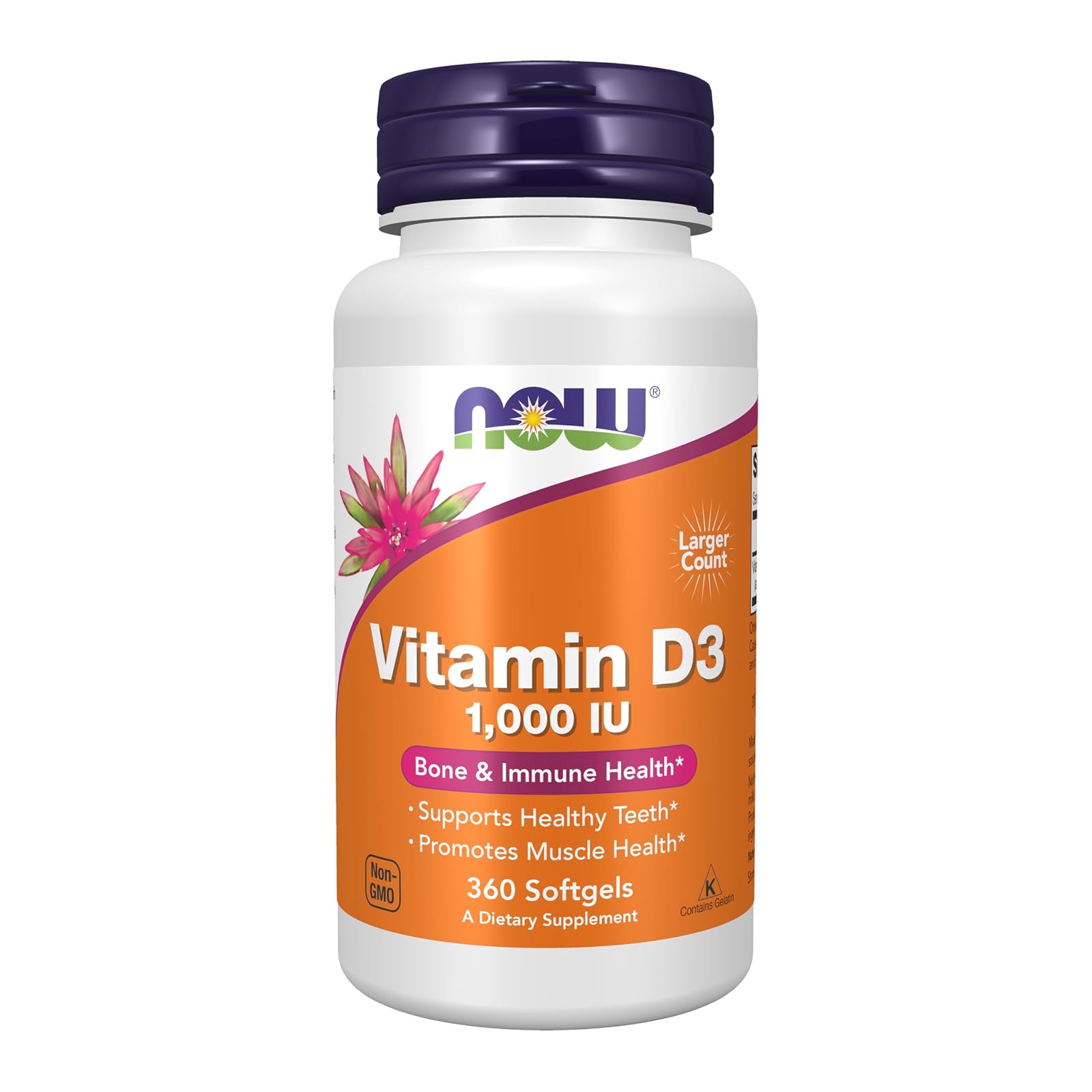 NOW Foods Vitamin D-3 softgels