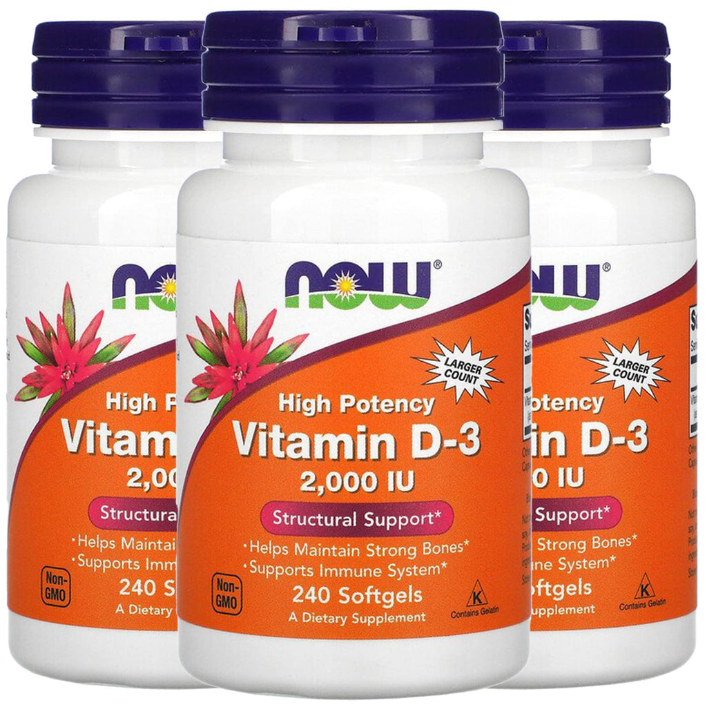 NOW Foods vitamin D-3 softgels