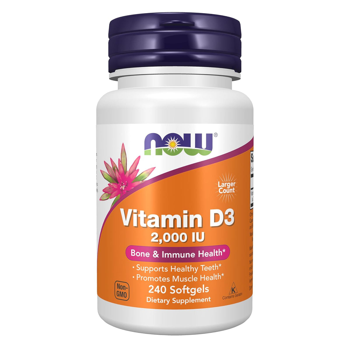 NOW Foods Vitamin D-3 softgels
