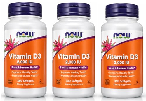 NOW Foods Vitamin D-3 softgels