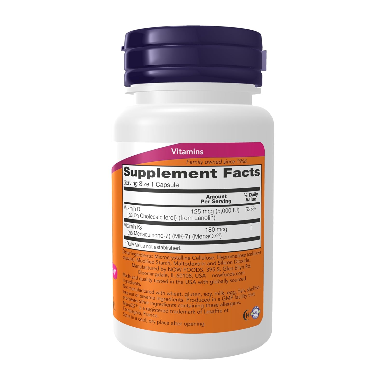 NOW Foods vitamin D3 5000 IU