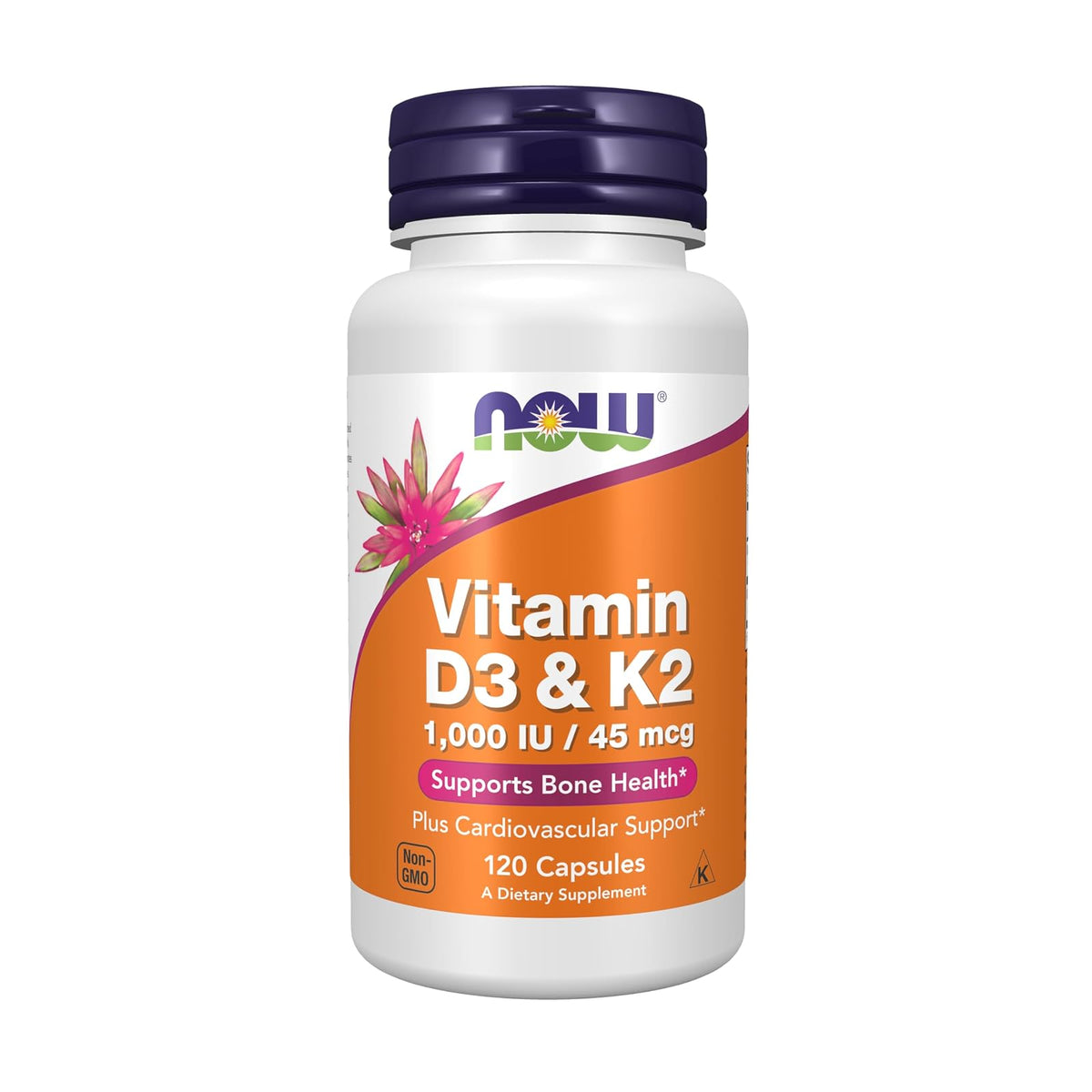 NOW Foods Vitamin D3 K2 capsules