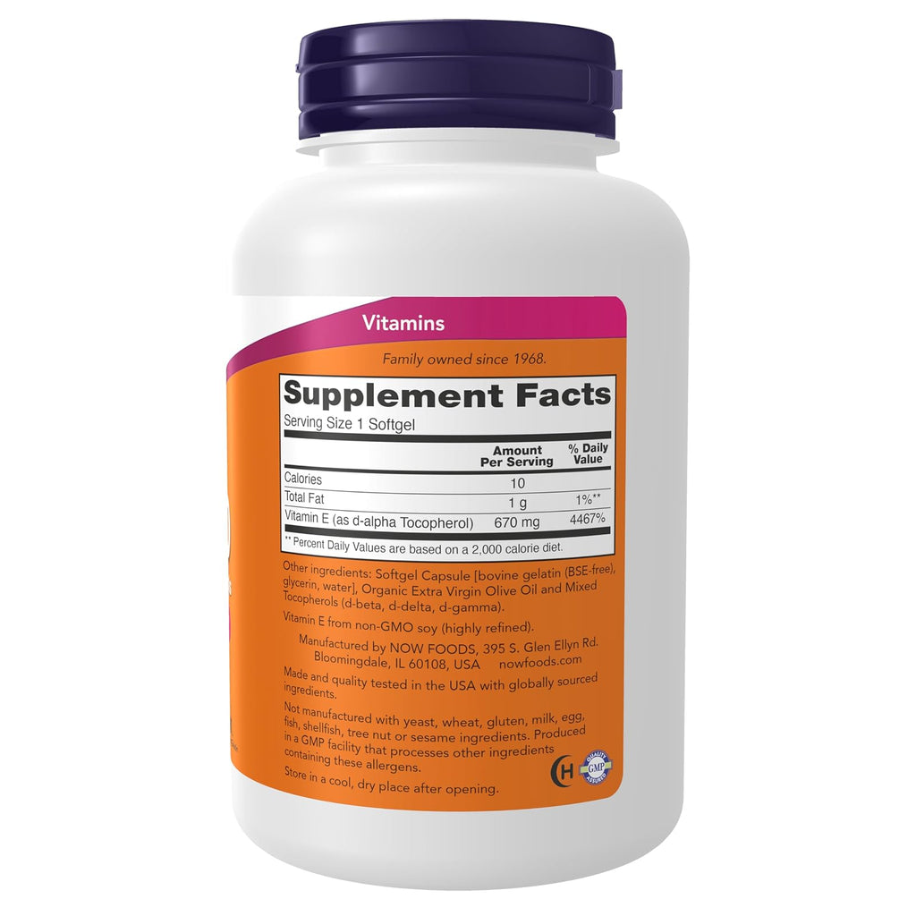 NOW Foods vitamin e supplement