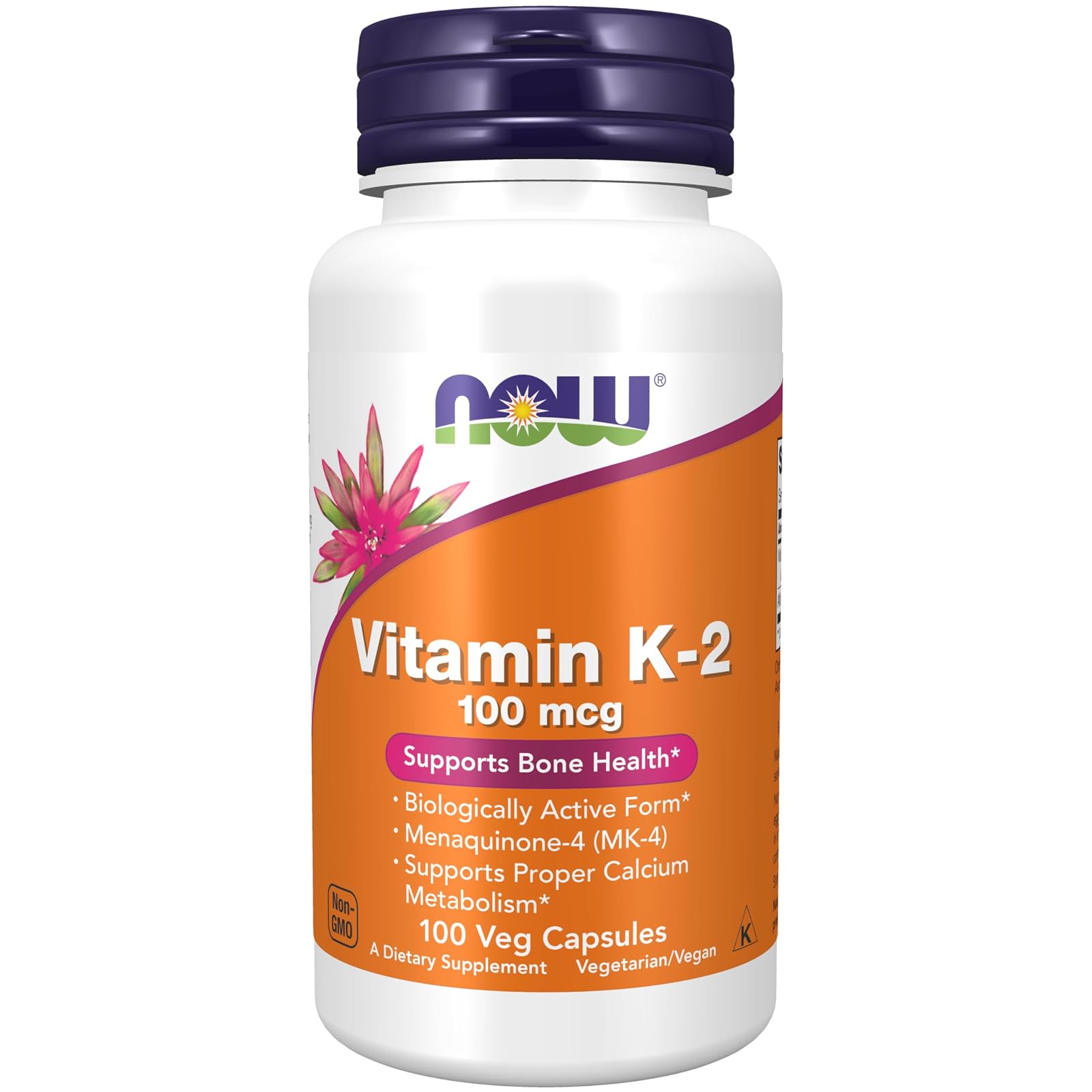 NOW Foods vitamin K-2 capsules