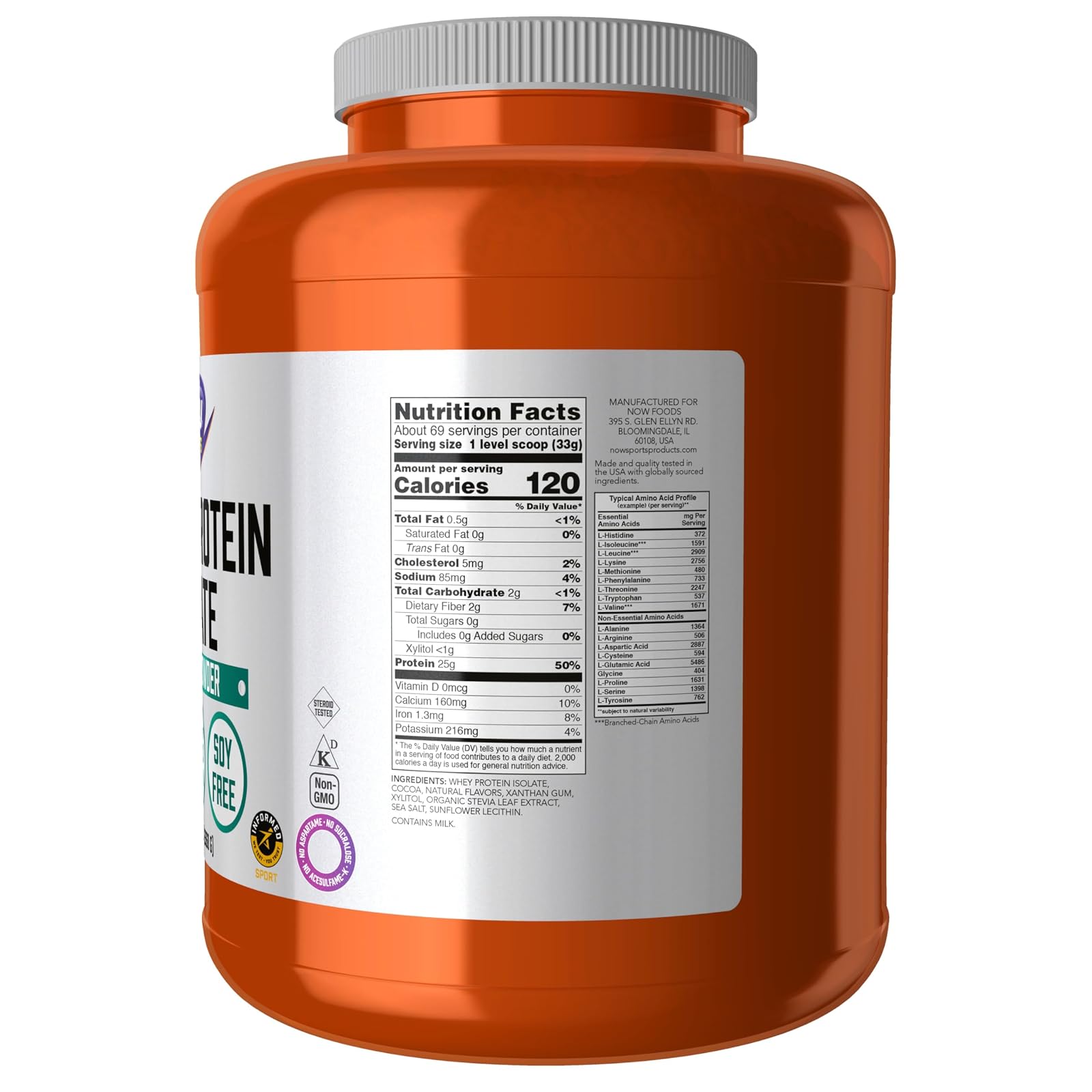 NOW Foods whey protein 25 g