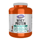 NOW Foods whey protein chocolate powder