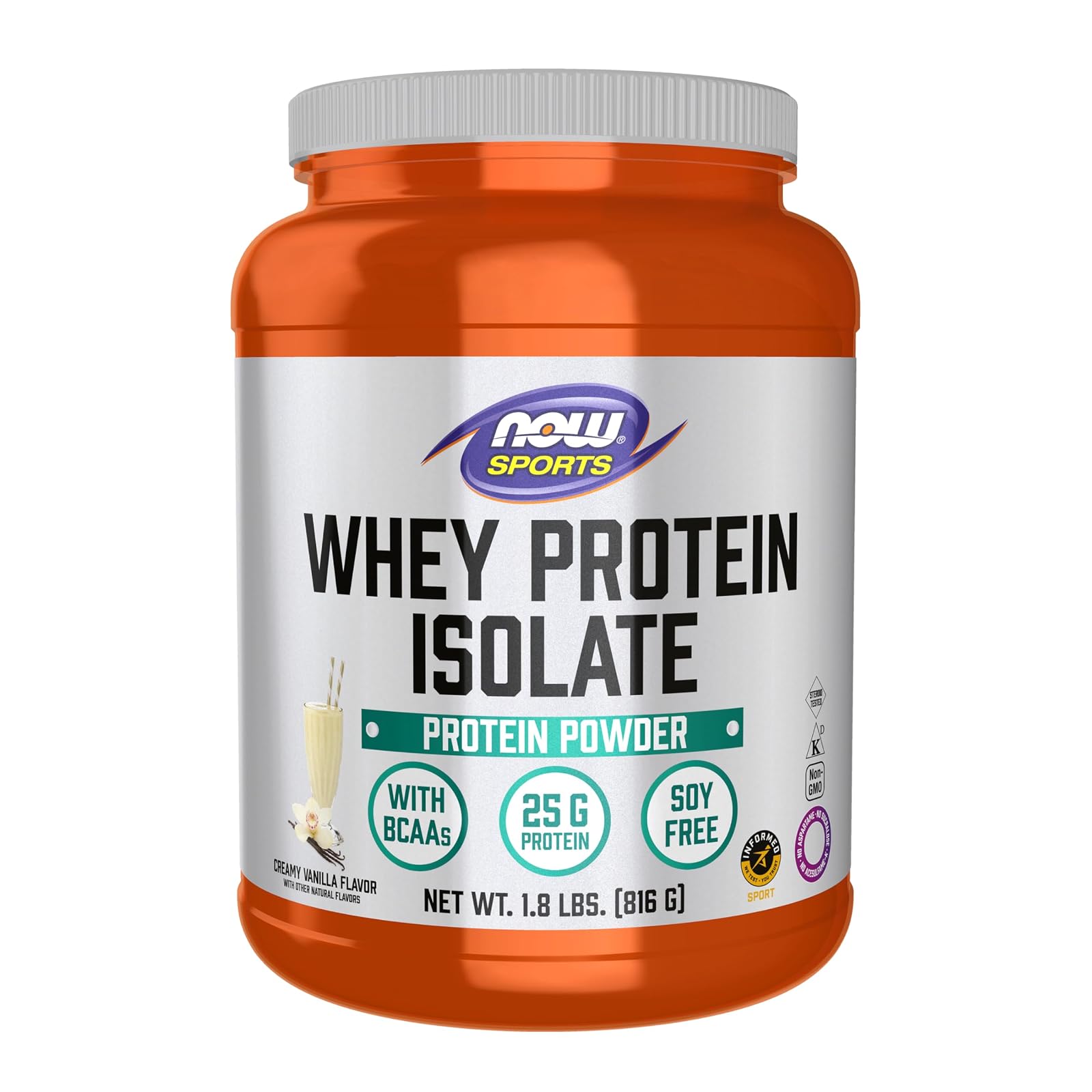 NOW Foods whey protein isolate powder