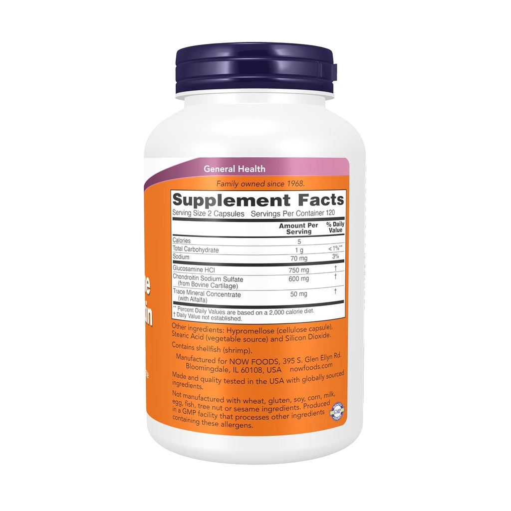 NOW glucosamine capsules for mobility
